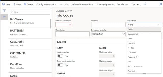 Configure info codes - Commerce Part 6